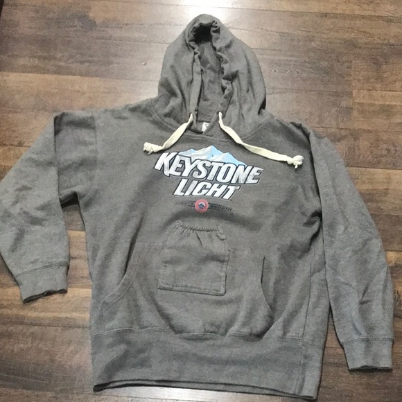 Tops | Keystone Beer Hooded Sweatshirt Pocket To Hold Your Beer Fun And ...
